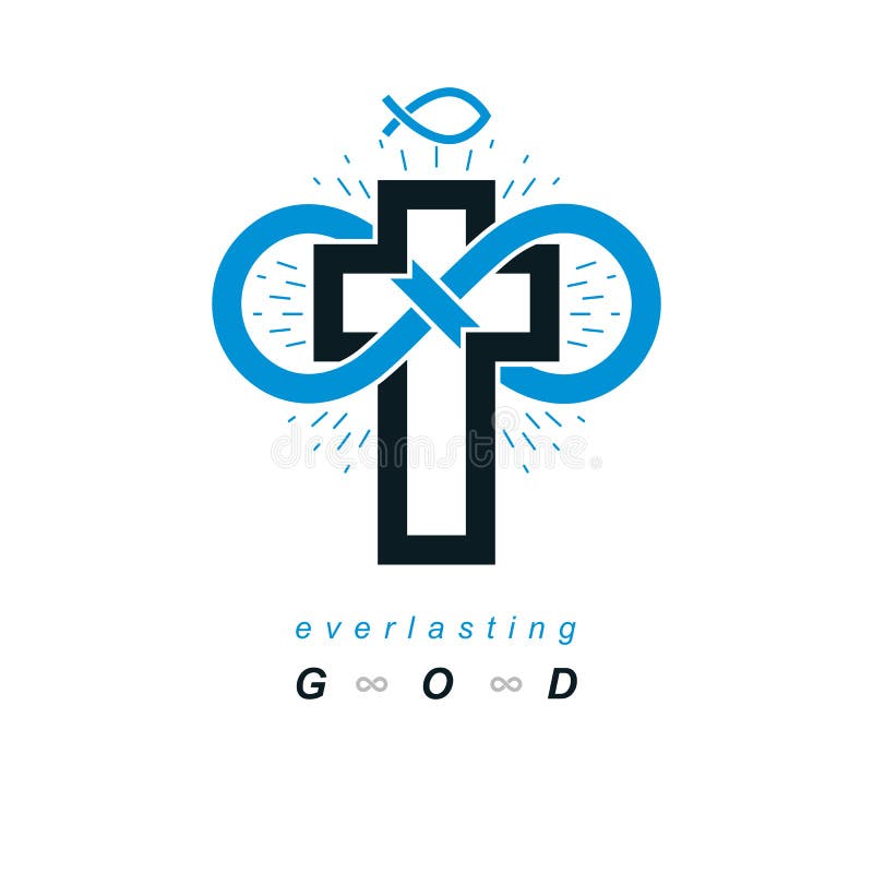 Immortal God Conceptual Logo Design Combined with Infinity Loop Stock ...