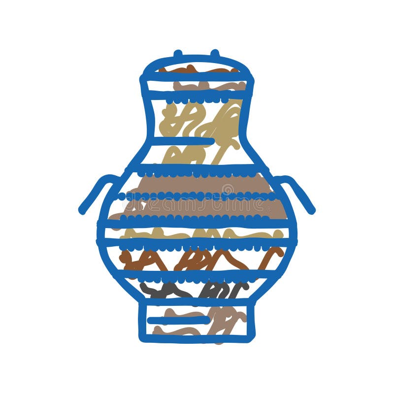 Immortality Elixir Taoism Icon Doodle Illustration Stock Illustration ...