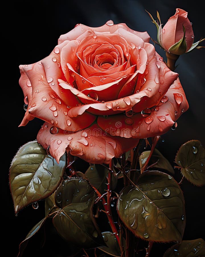 Immortalize the Timeless Elegance of a Rose, Symbolizing Love and ...