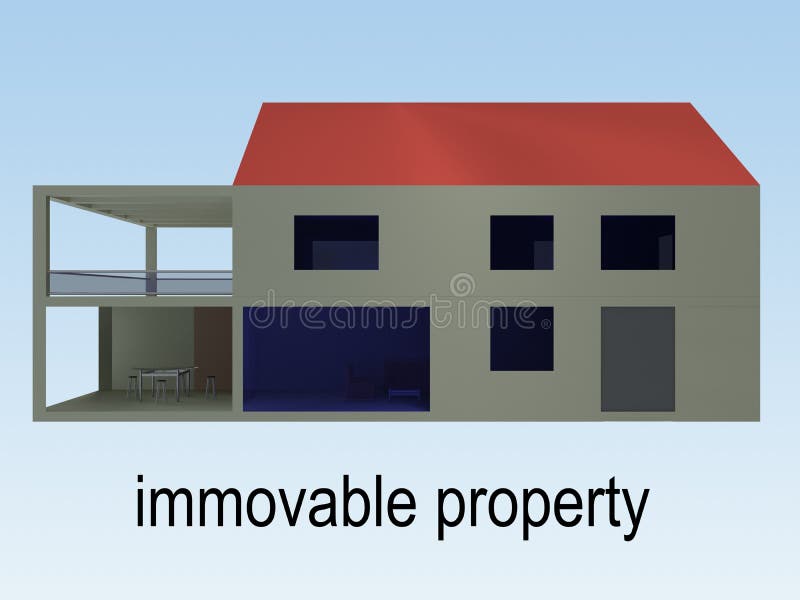 Immovable property concept stock illustration. Illustration of ...