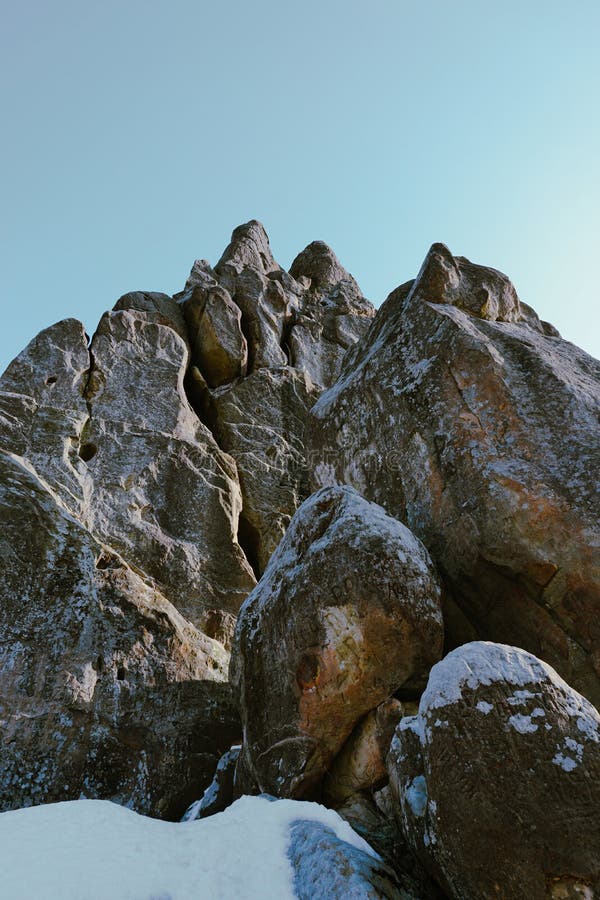 Immovable rocks in Tustan editorial stock image. Image of tustan ...