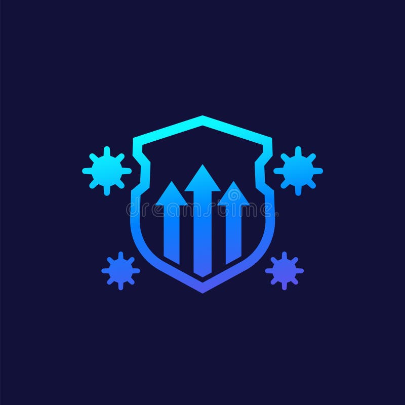 Immune Booster Icon, Boost Immune System Stock Vector - Illustration of ...