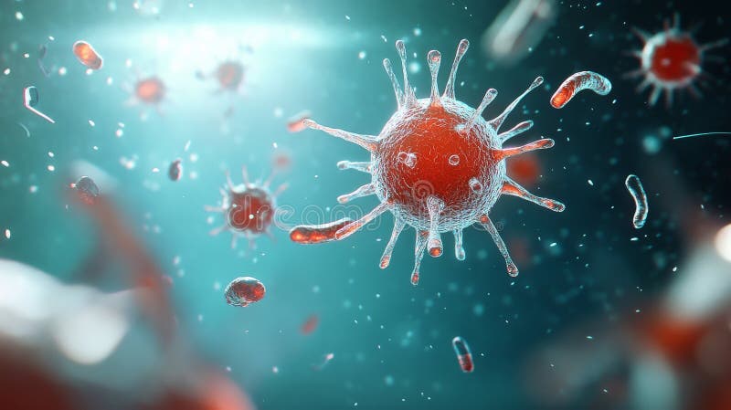 Immune Cell Attack 3D Visualization of Human Immune System Microscopic ...