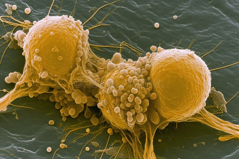 Immune Cells Attack Cancer Cells, T-cells Attacking Cancer Stock Image ...