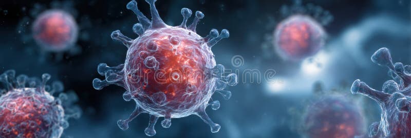 Immune Cells Engage in Battle Against Viruses Under the Microscope in a ...