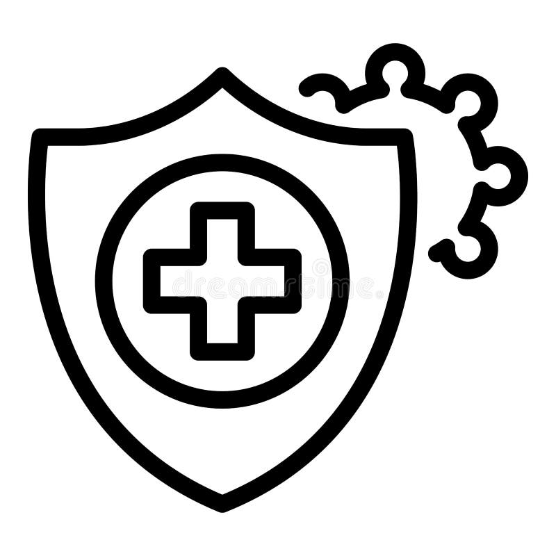 Immune Shield Concept in Flat Style, Vector Stock Vector - Illustration ...