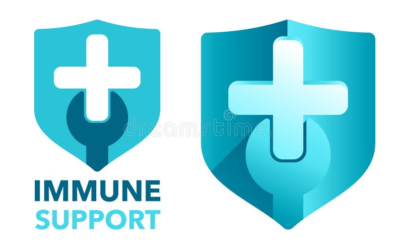 Immune Support Icon - Nutrient Supplement Stock Illustration ...