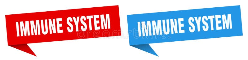 Immune System Banner. Immune System Speech Bubble Label Set Stock ...
