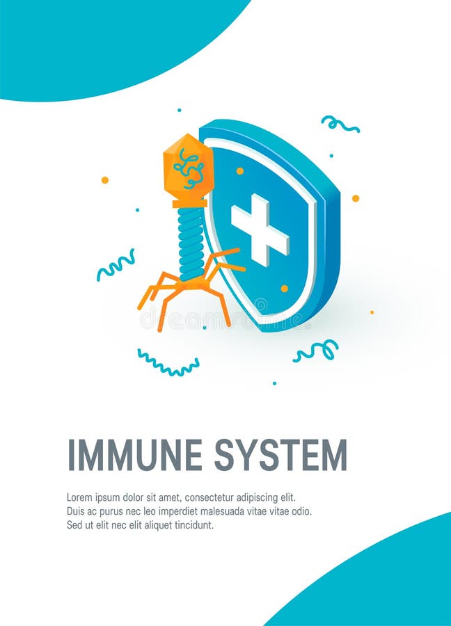 Immune System Vector Concept in Isometric Style Stock Vector ...