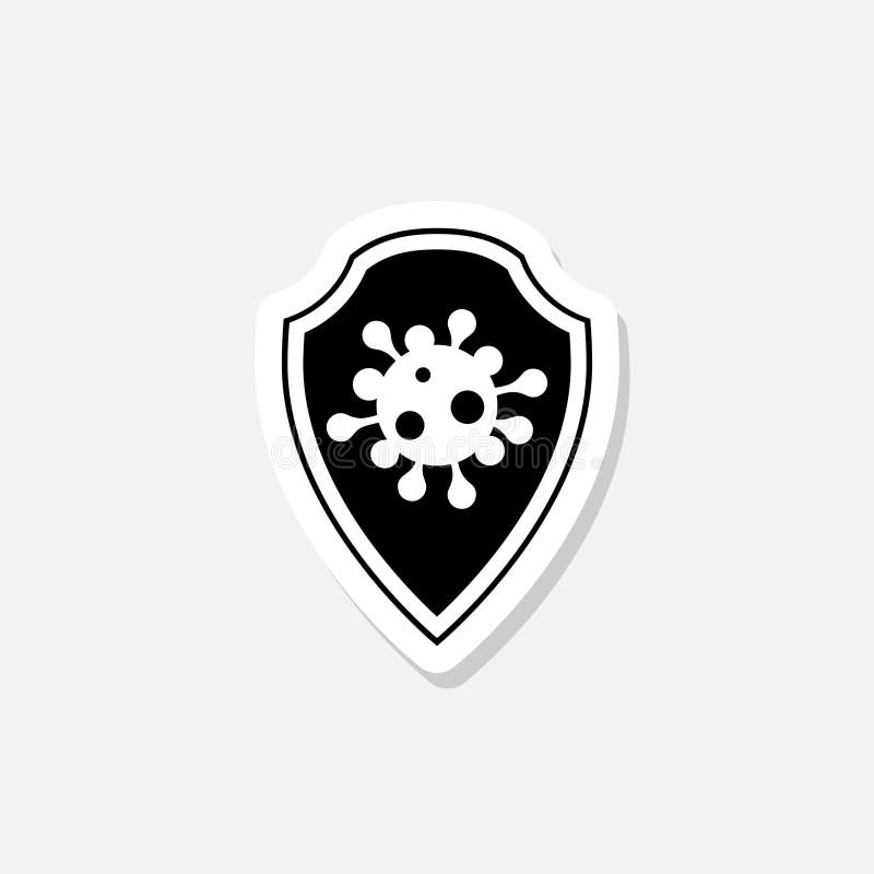 Immune System Concept Sticker Icon Stock Vector - Illustration of ...