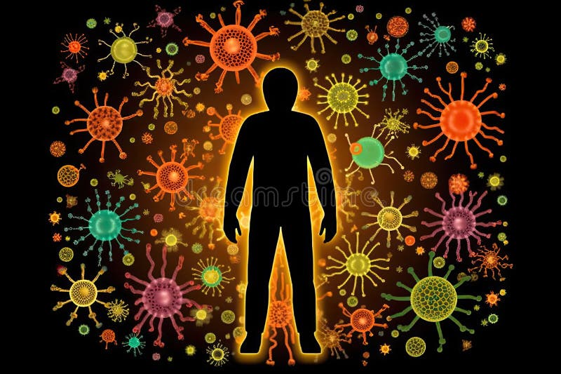 Immune system stock illustration. Illustration of fever - 296077177