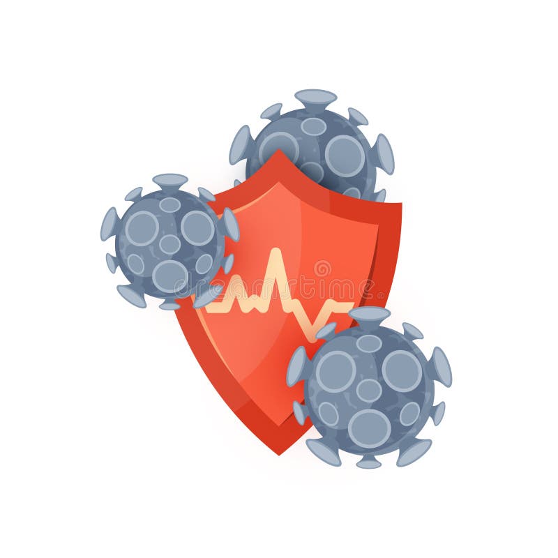Immune System Icon in Cartoon Style, Vector Stock Vector - Illustration ...