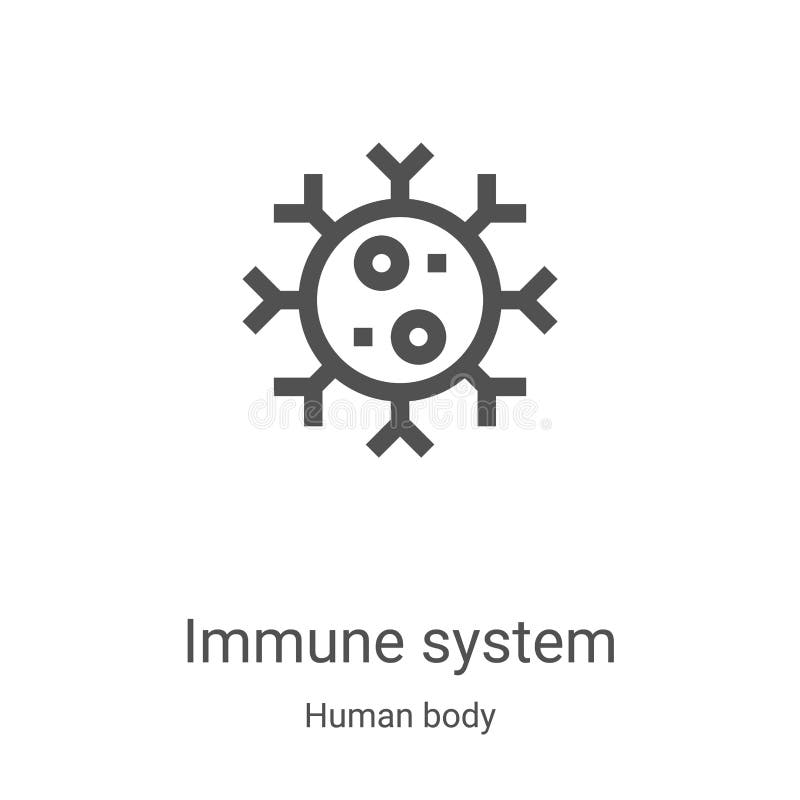 Immune System Icon Vector from Human Body Collection. Thin Line Immune ...