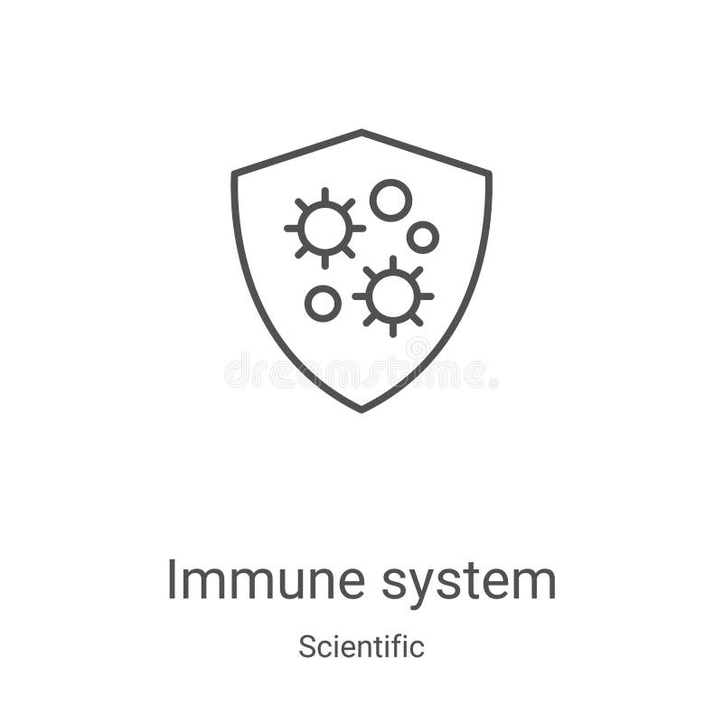 Immune System Icon Vector from Blood Donation Collection. Thin Line ...