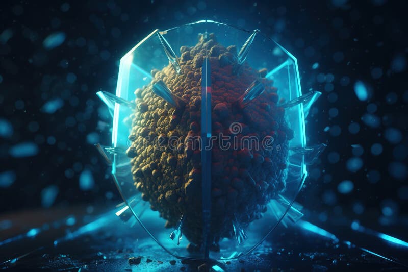 The Immune System. Immunity Stock Illustration - Illustration of attack ...