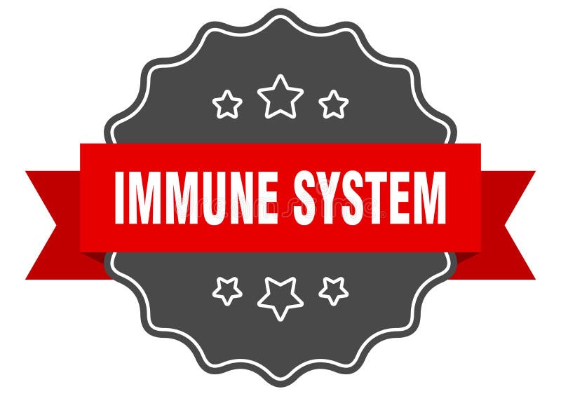 Immune System Label. Immune System Isolated Seal. Sticker. Sign Stock ...