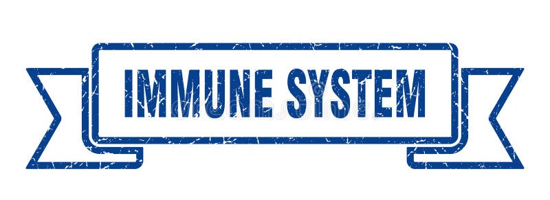 Immune System Ribbon. Immune System Grunge Band Sign Stock Vector ...