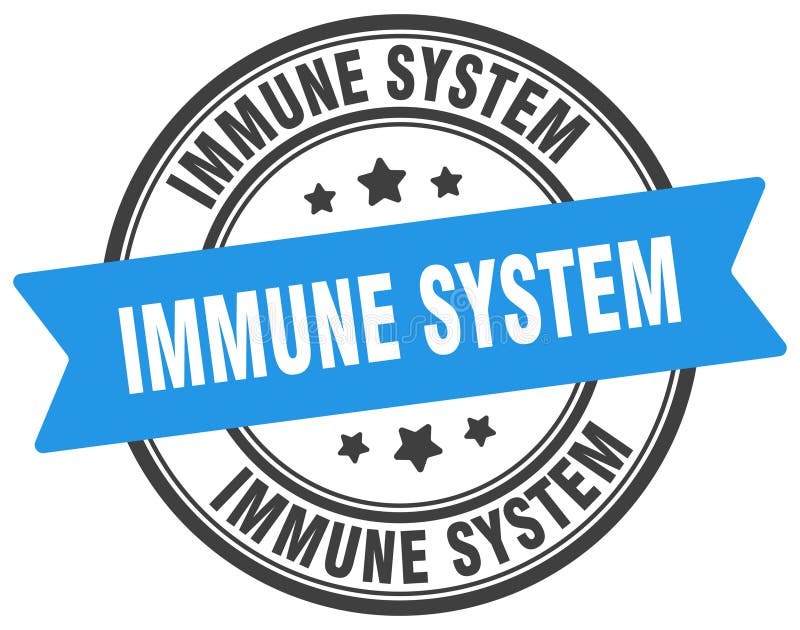 Immune System Stamp. Immune System Label on Transparent Background ...