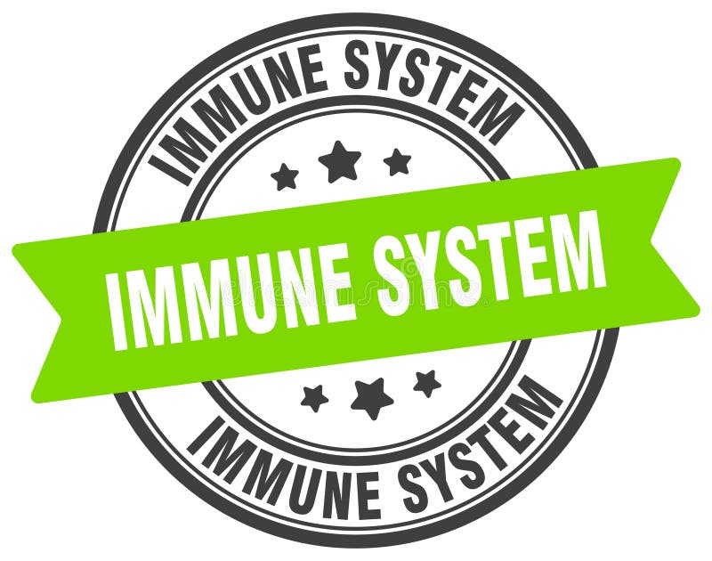 Immune System Stamp. Immune System Label on Transparent Background ...