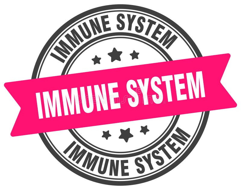 Immune System Stamp. Immune System Label on Transparent Background ...