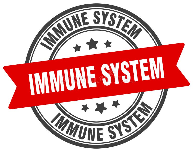 Immune System Stamp. Immune System Label on Transparent Background ...