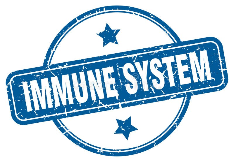 Immune System Sign. Immune System Round Isolated Ribbon Label Stock ...