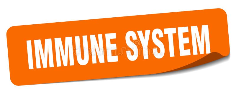 Immune System Sticker. Immune System Label Stock Vector - Illustration ...