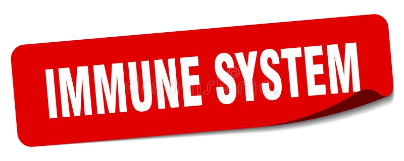 Immune System Sticker. Immune System Label Stock Vector - Illustration ...