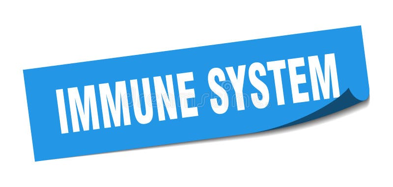 Immune System Sticker. Immune System Square Isolated Sign Stock Vector ...