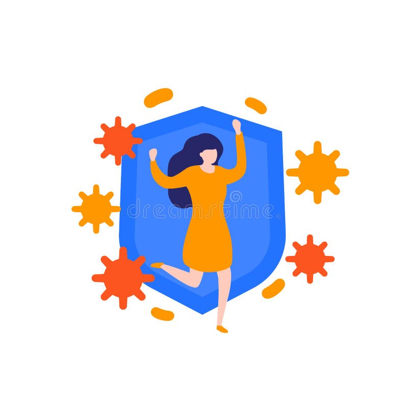 Immune System, Strong Immunity and Health Vector Stock Vector ...