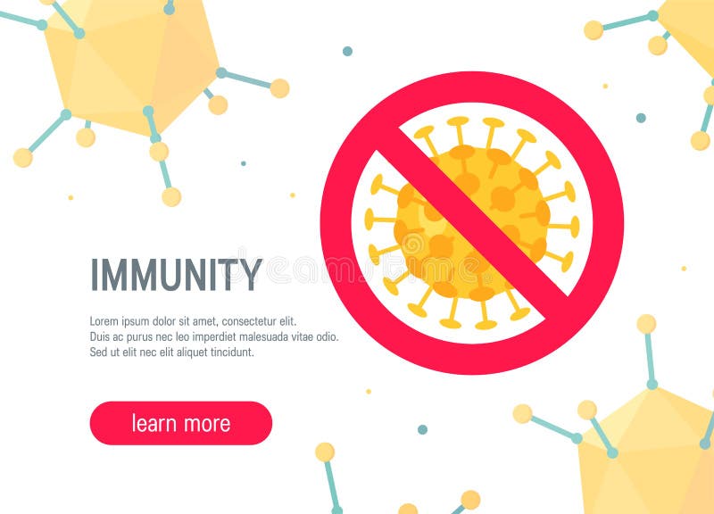 Immune System Template for Web Banners, Vector Stock Vector ...
