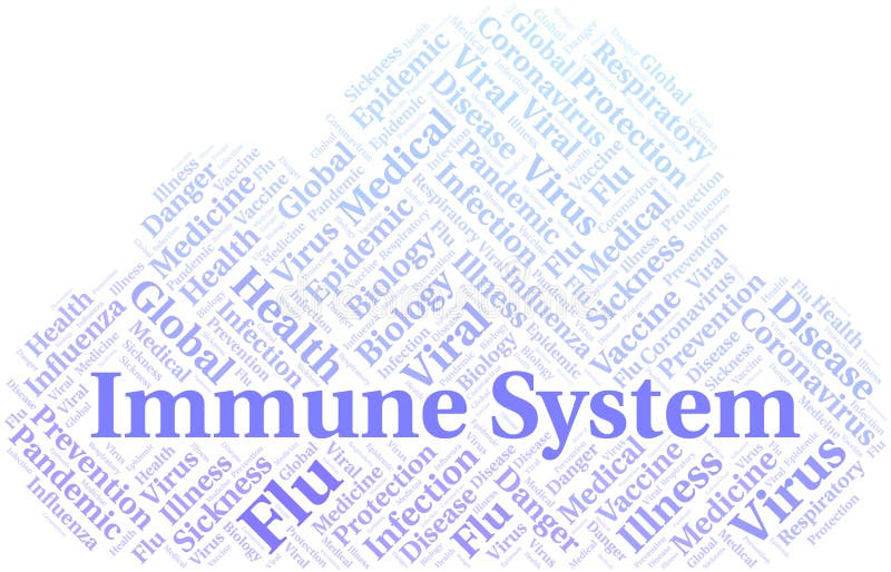 Immune Health word cloud stock illustration. Illustration of rendering ...