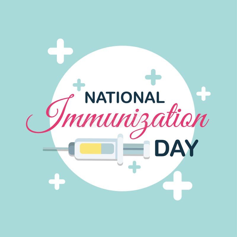 Immunization Day Healthcare Campaign Poster, Vector Illustration Stock ...