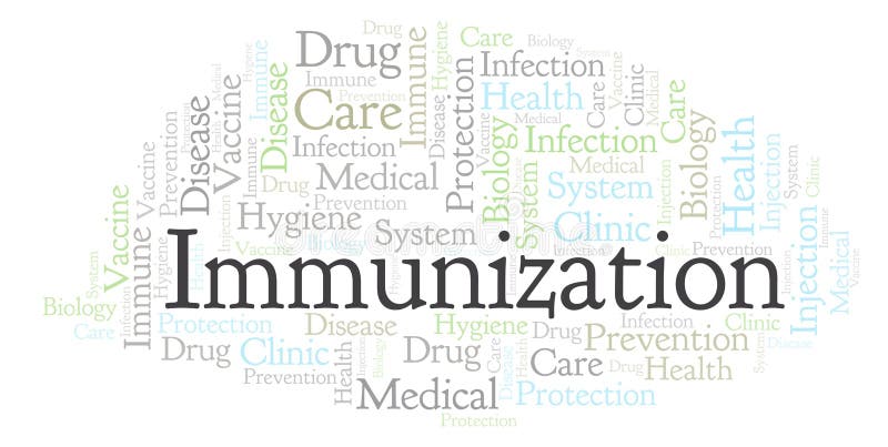 Immune System Word Cloud on White Background Stock Illustration ...
