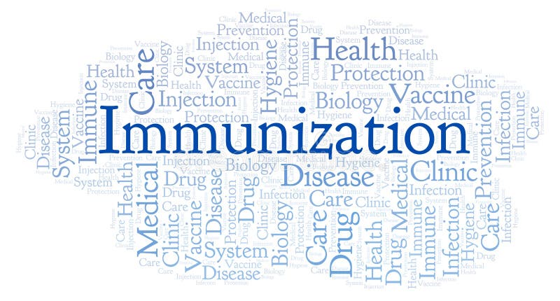Immune System Word Cloud on White Background Stock Illustration ...