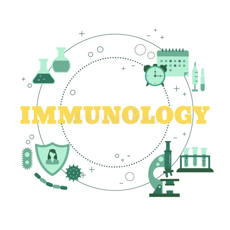 Vector Immunology Concept stock vector. Illustration of healthcare ...