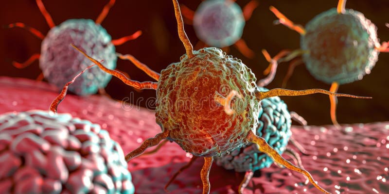 Immunotherapy Treatment Visualized Showing Targeted Cells Being ...