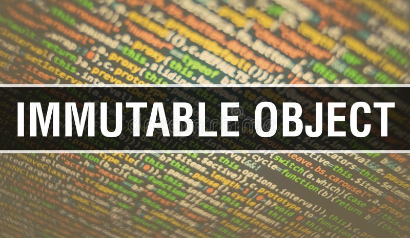 Immutable Object With Abstract Technology Binary Code Backgrounddigital Binary Data And Secure