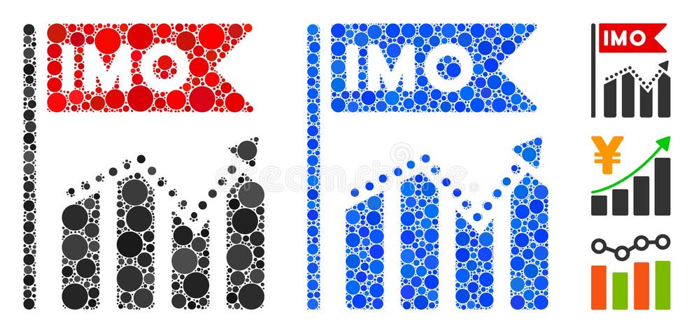 IMO Chart Trend Composition Icon of Circle Dots Stock Vector ...