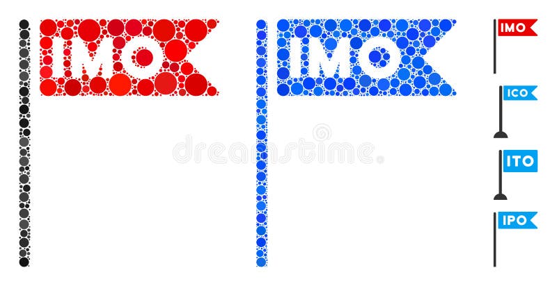 IMO Flag Mosaic Icon of Spheric Items Stock Illustration - Illustration ...
