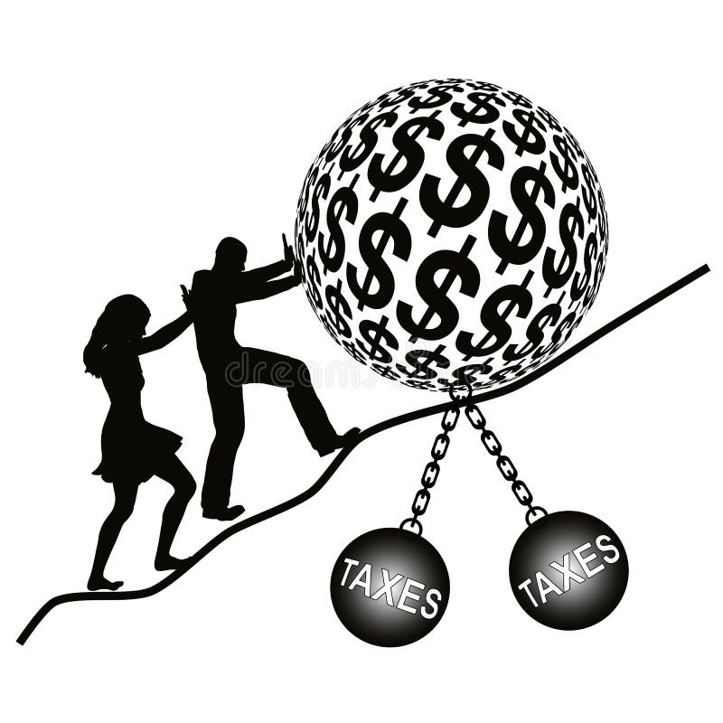 Impôts illustration stock. Illustration du débiteur, contribuable ...