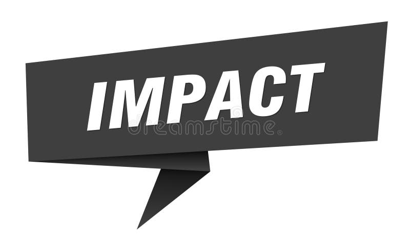 Impact Banner. Impact Speech Bubble, Label, Sticker, Sign Template ...