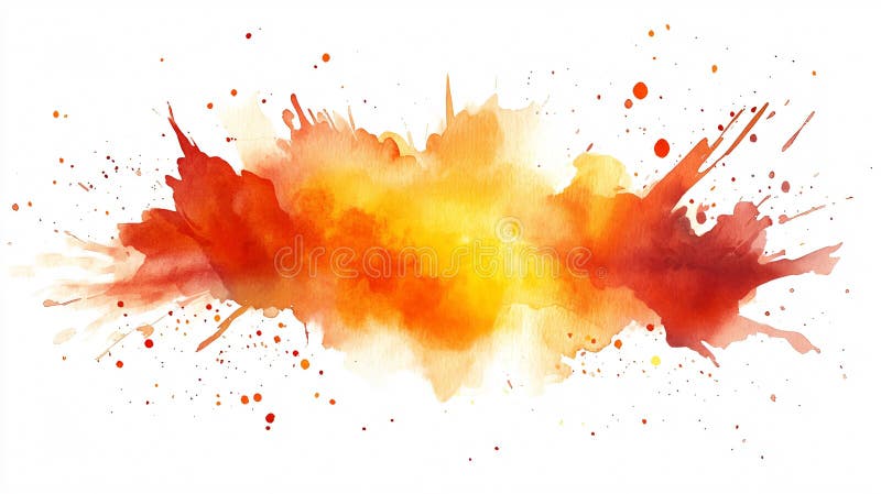 Impact Burst Watercolor Vector Illustration Stock Illustration ...