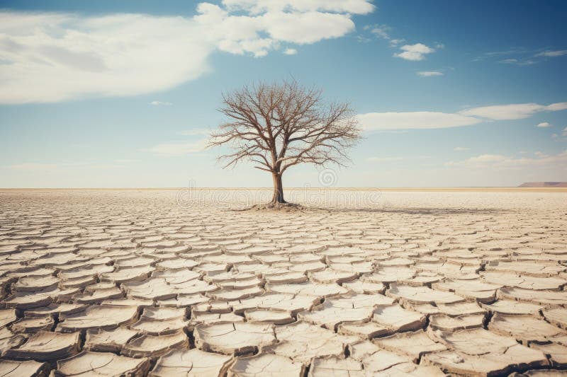 The Impact of Climate Change through a Concept of Drought. Cracked Mud ...