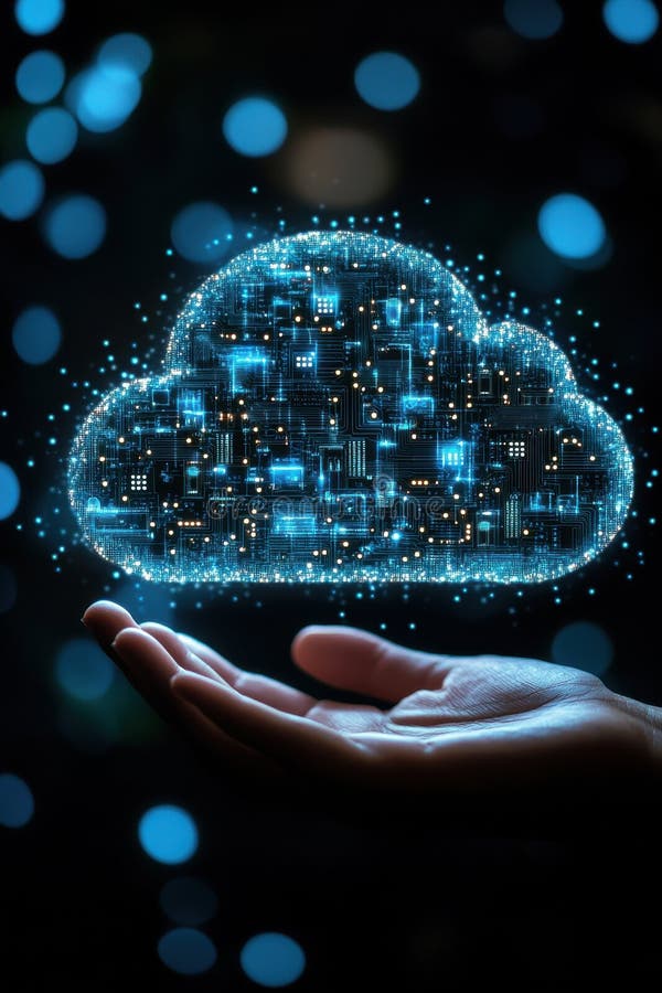 Impact Cloud Computing Solutions Futuristic Digital Environment Stock Photos - Free & Royalty ...
