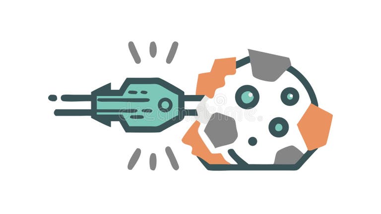 Impact or Collision with Debris Splatter Vector Illustration, Vector ...