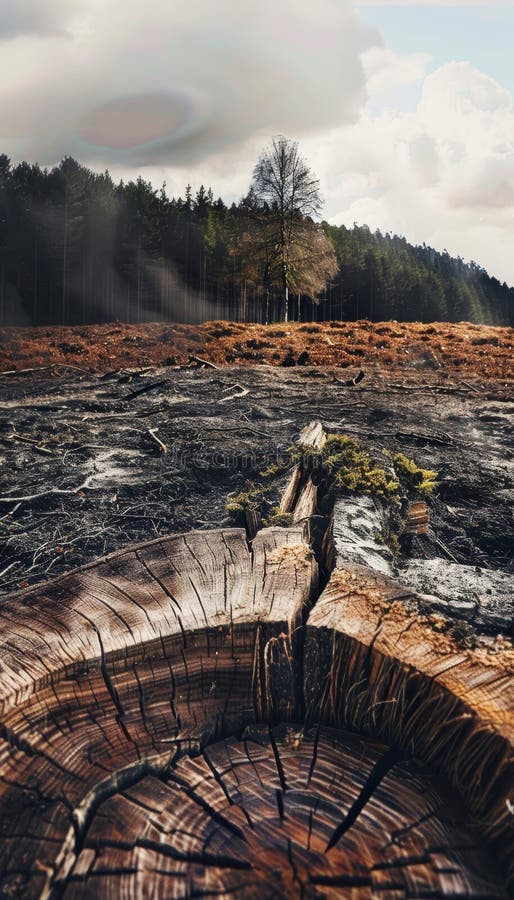 Impact of Deforestation Highlighting Ecological Destruction and Urgency ...