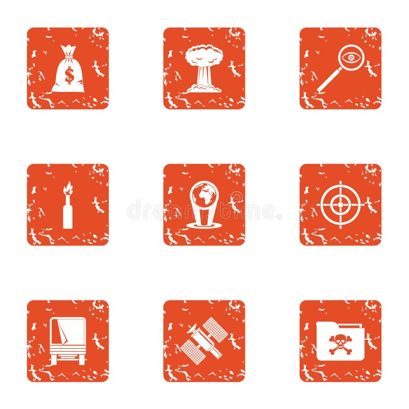 Impact Icons Set, Flat Style Stock Illustration - Illustration of price ...