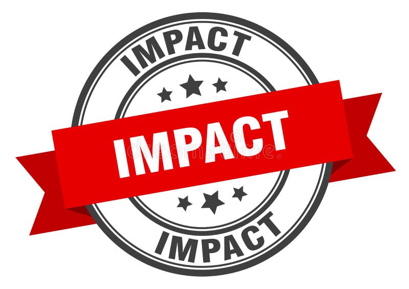 Impact Label. Impact Round Band Sign Stock Vector - Illustration of ...
