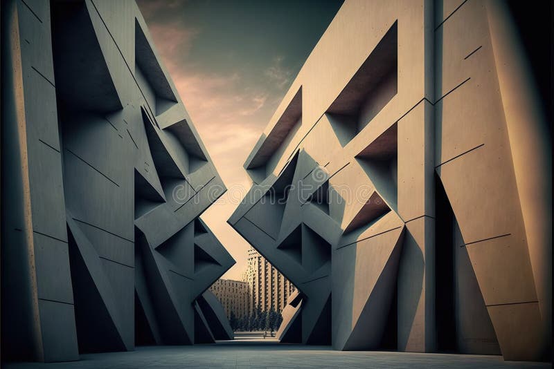 The Impact of Modern Techno Geometry in Architecture, Created with ...